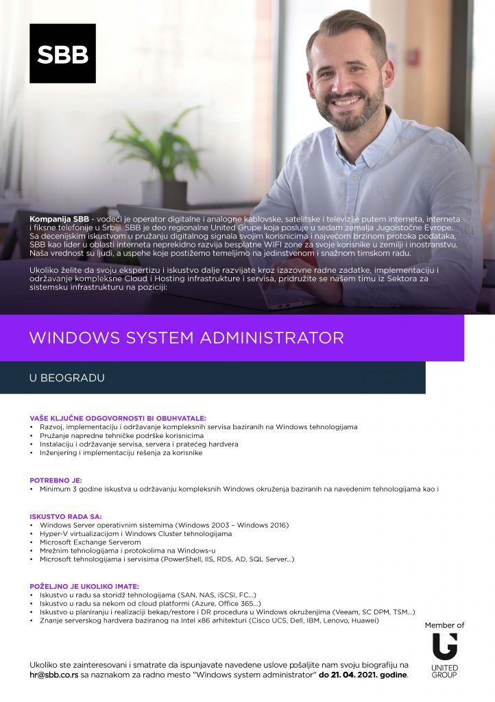 Windows system administrator | SBB