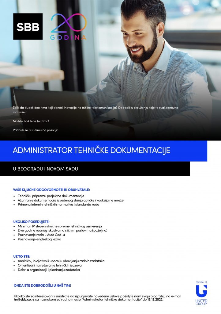Administrator tehničke dokumentacije | SBB
