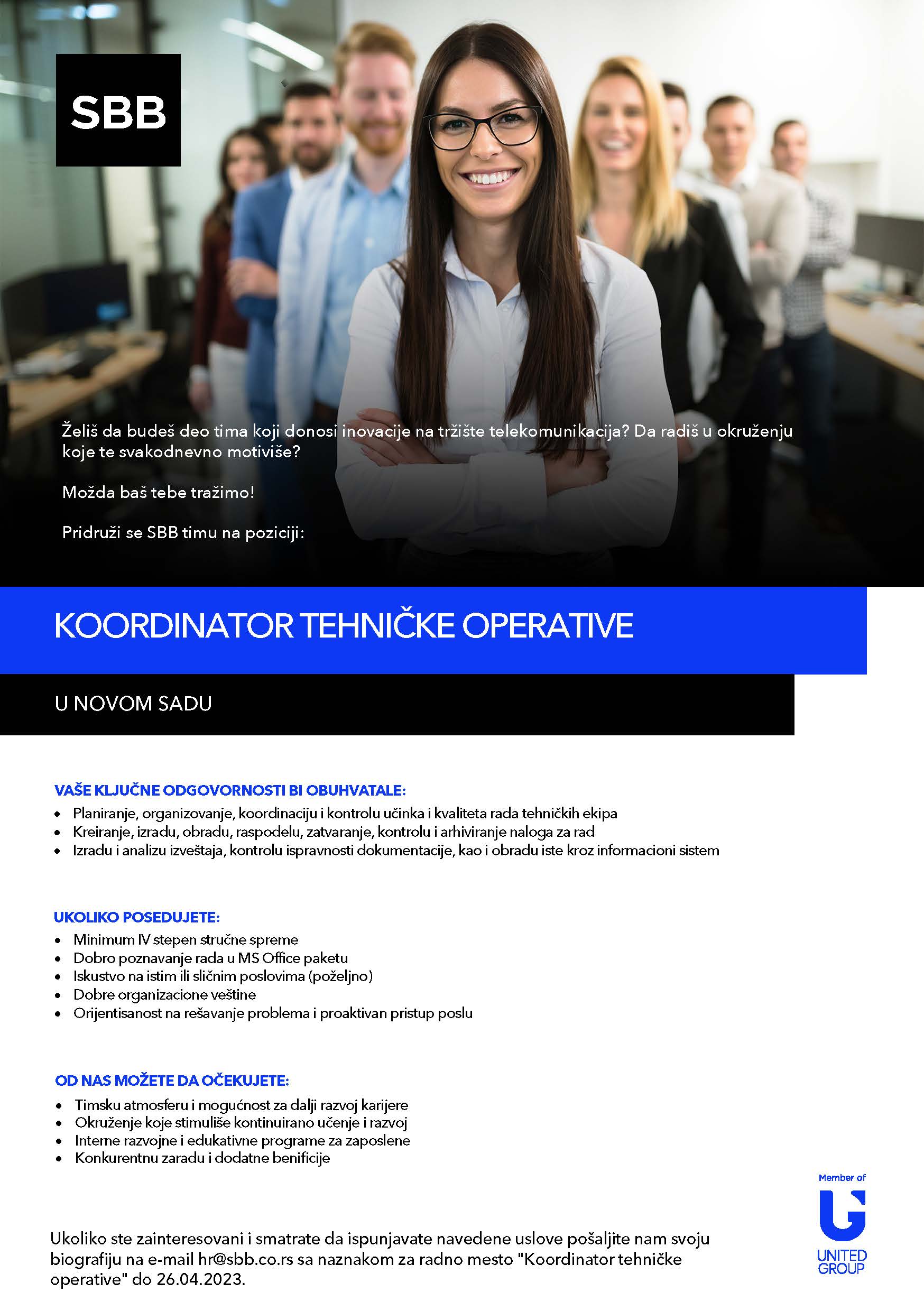 Koordinator tehničke operative | SBB