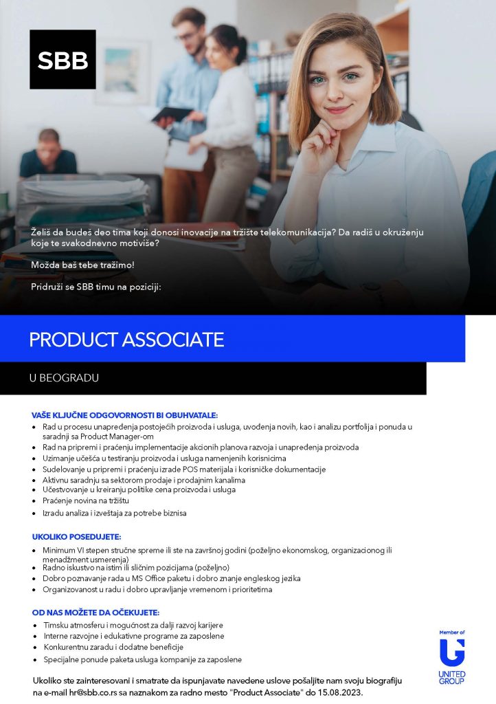 Product Associate | SBB