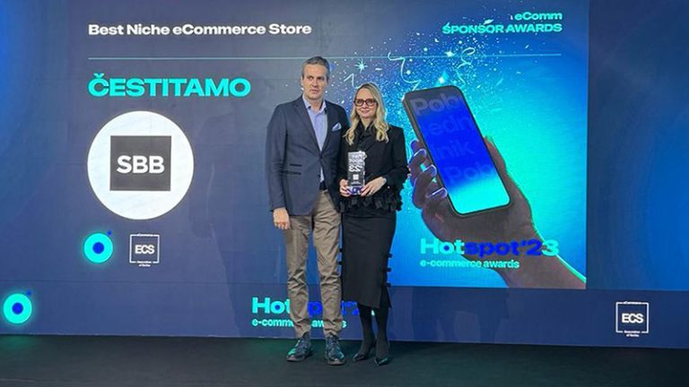 SBB dobitnik nagrade Best niche eCommerce store | SBB